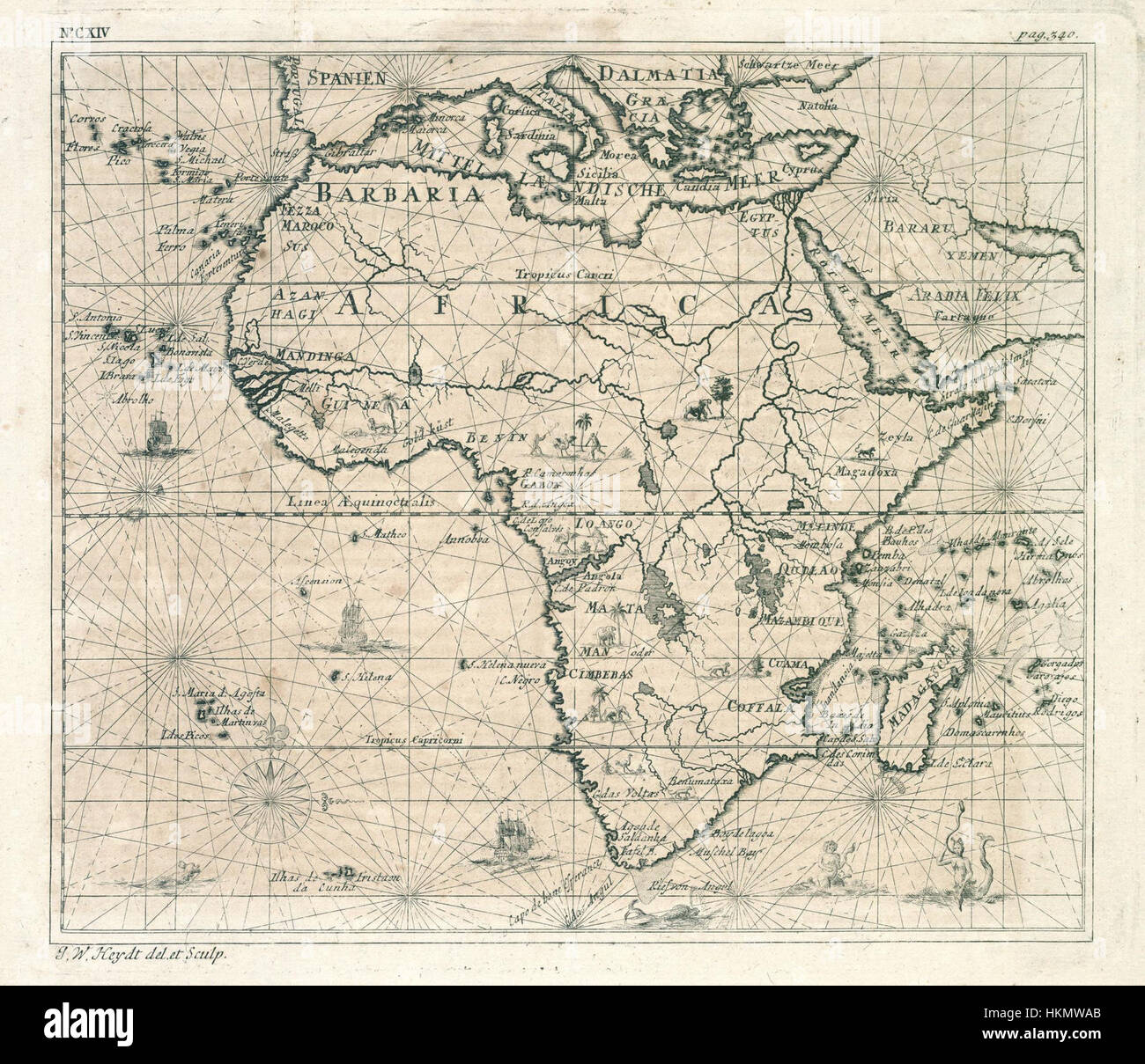 This historical map, labeled AMH-7121-KB, offers a detailed view of ...
