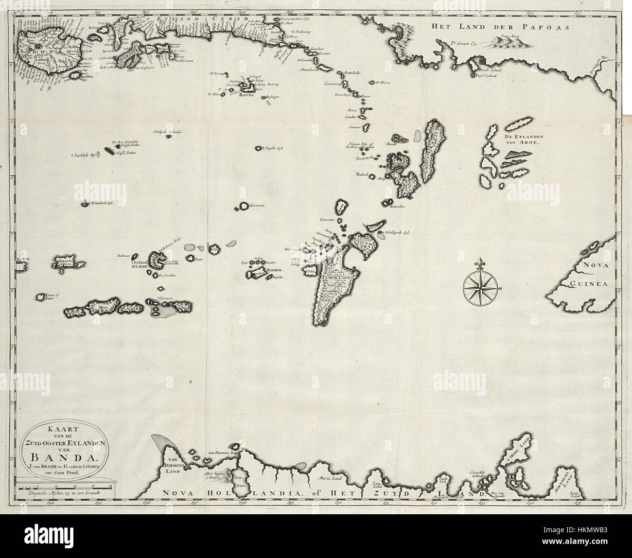 Banda islands map hi-res stock photography and images - Alamy
