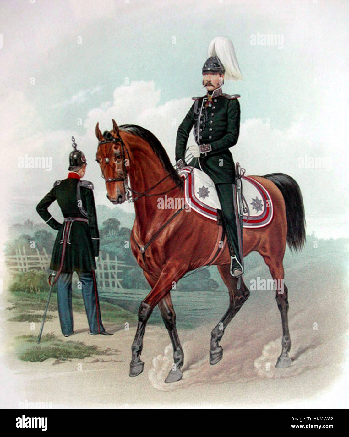A painting depicting changes in uniforms and armament of the Russian ...