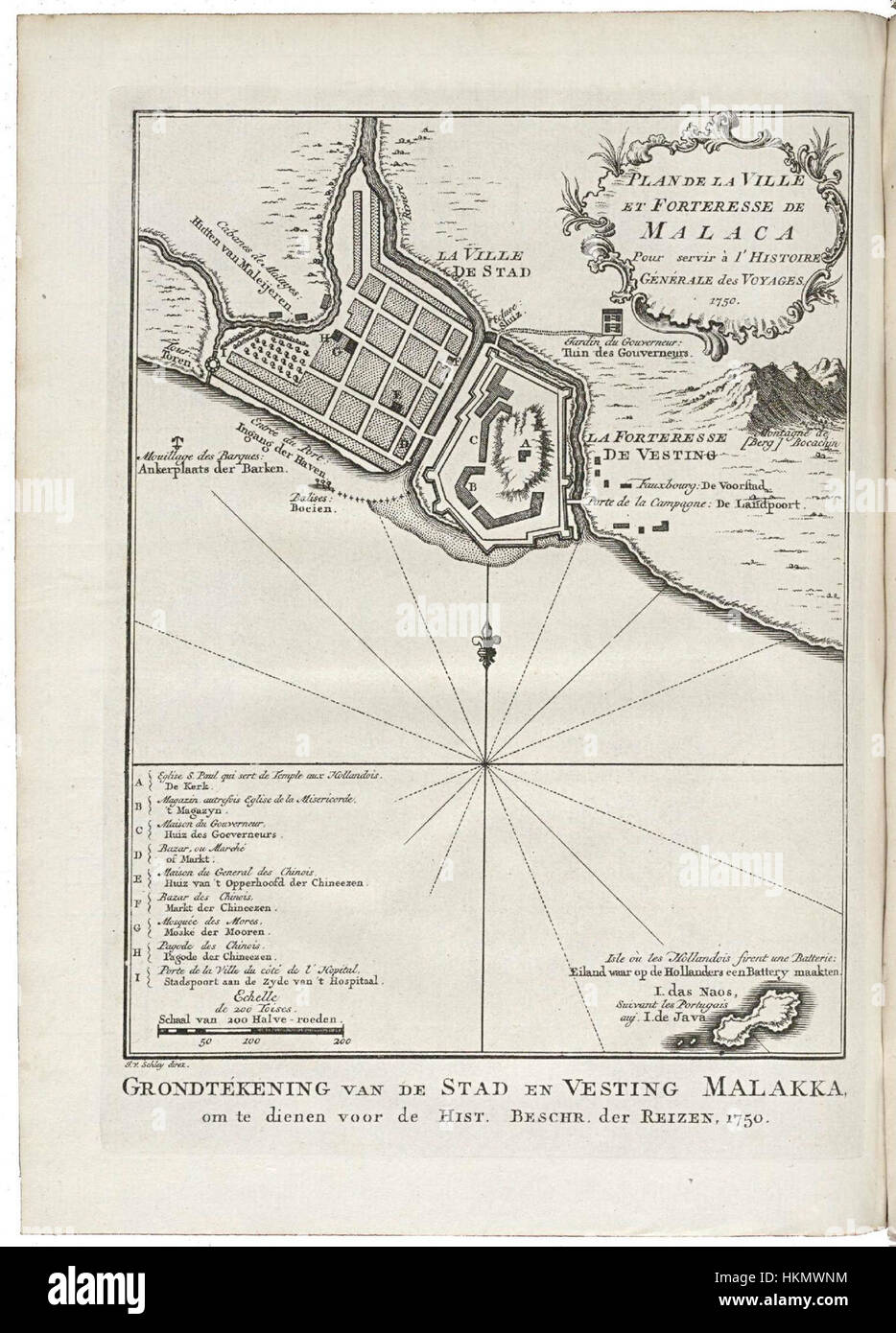 The map of Malacca (AMH-7981-KB) from the 17th century provides a ...