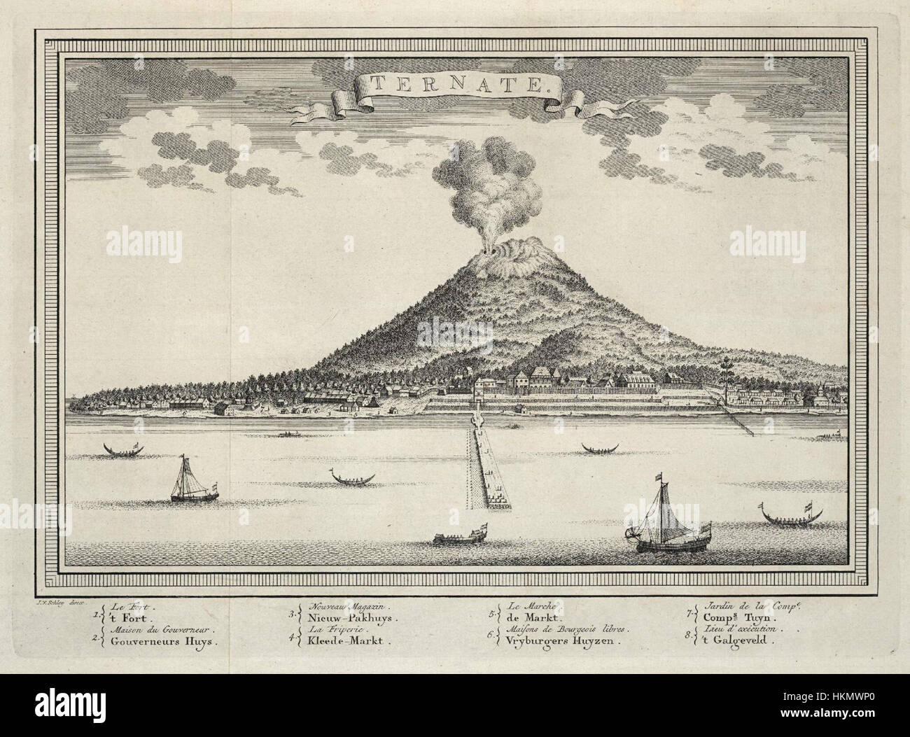 The image 'AMH-7991-KB View of Ternate' presents a scenic view of ...