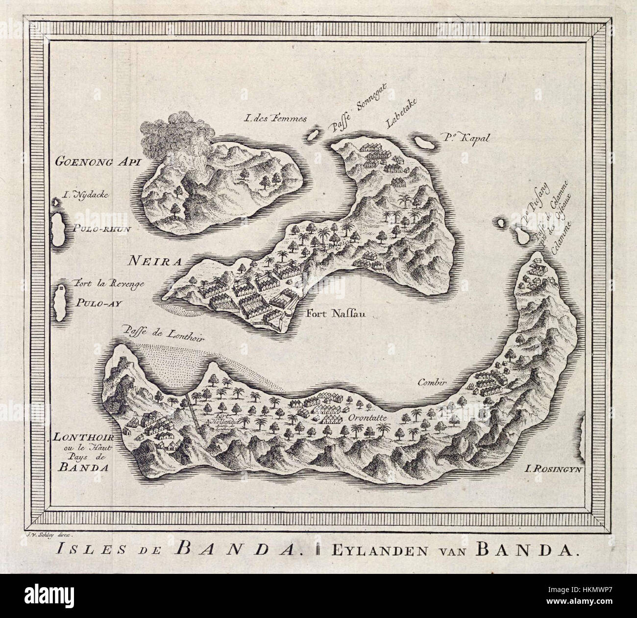 This map, AMH-7997-KB, illustrates the Banda Islands, a group of ...