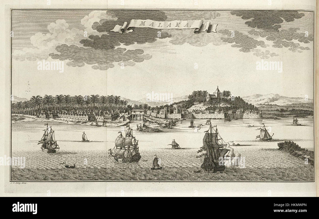 'View of Malacca' is an early 19th-century painting that depicts the ...
