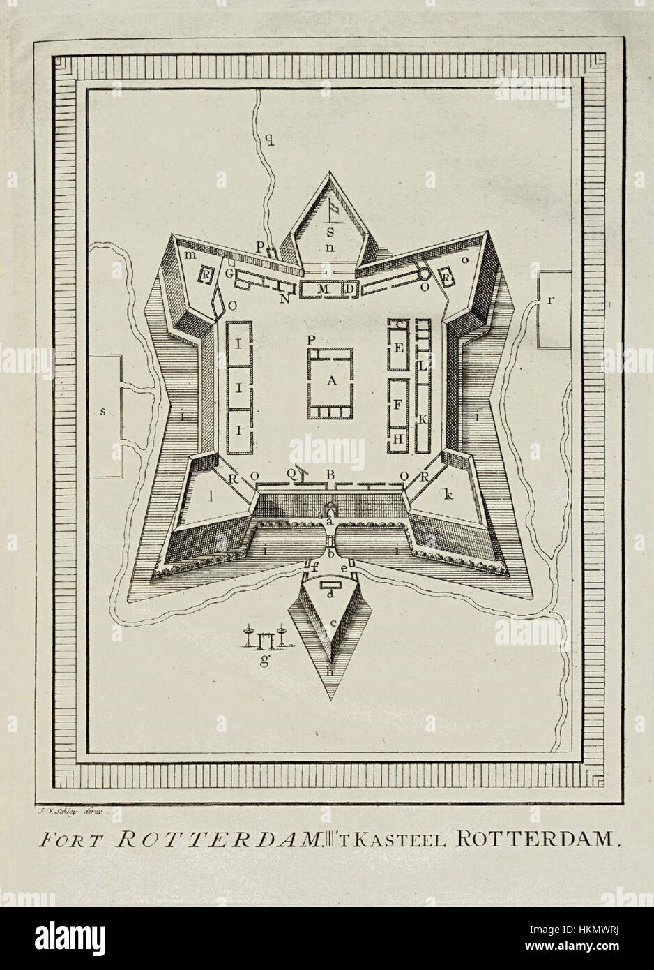 The floor plan of Fort Rotterdam, located in Makassar, Indonesia, is an ...