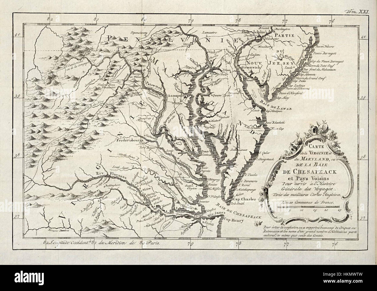 This map, AMH-8058-KB, depicts Chesapeake Bay and its surrounding ...