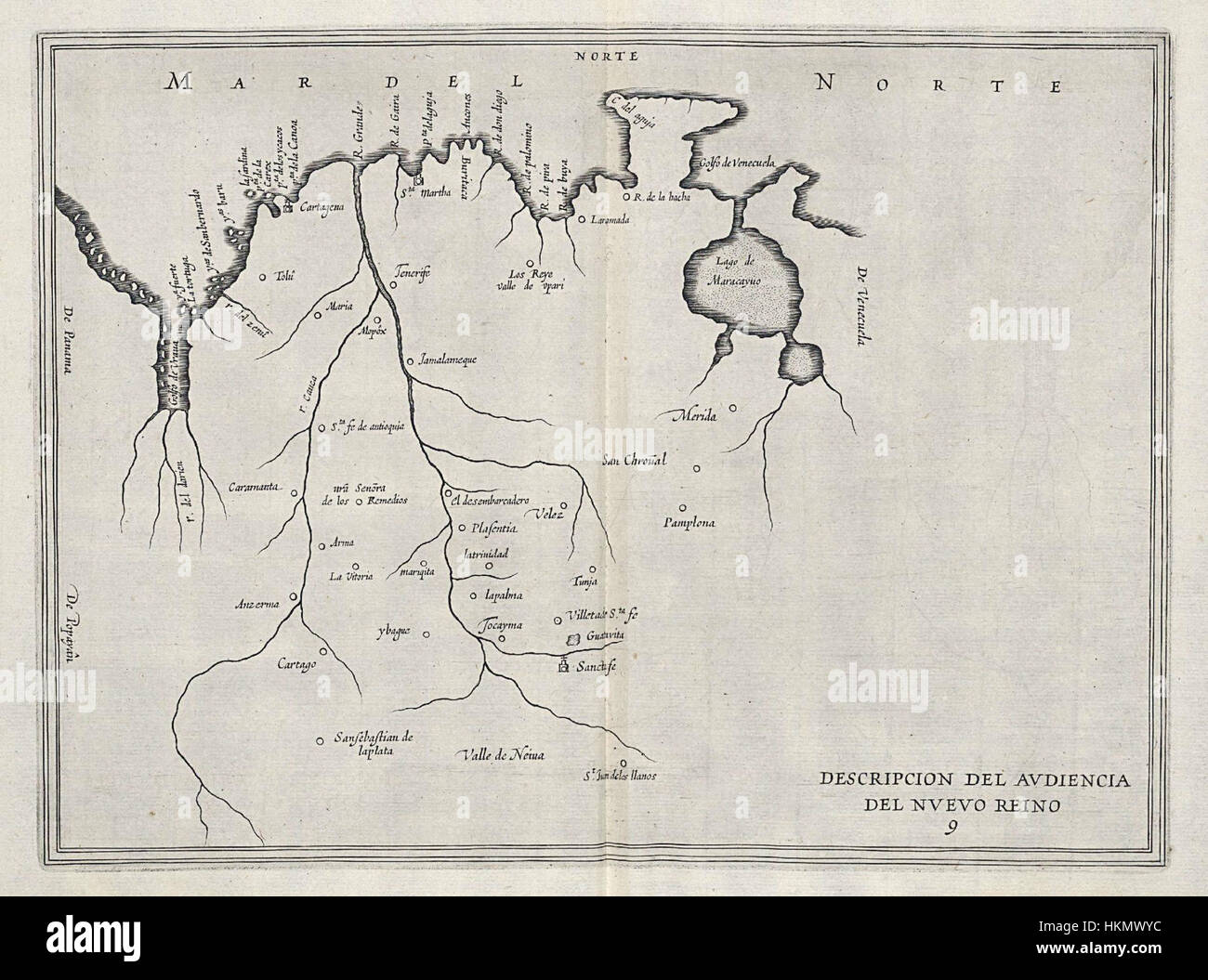 A historical map (AMH-8116-KB) illustrating part of Venezuela ...