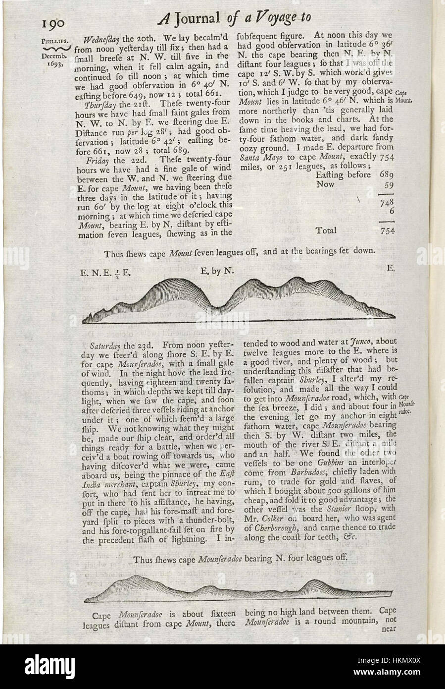 This artwork depicts a coastal view of Cape Mount, highlighting the ...