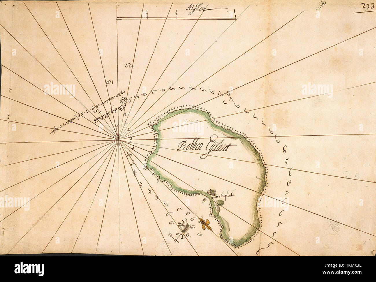 Historical map of robben island hi-res stock photography and images - Alamy