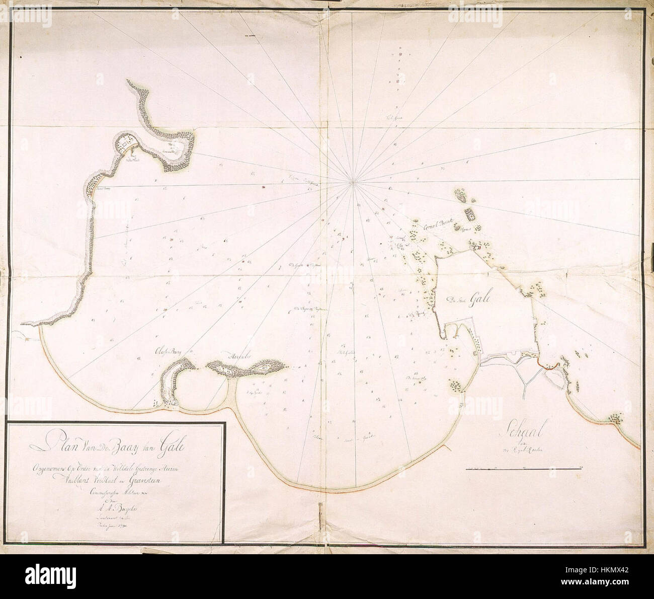 The AMH-2518-NA map is an intricate depiction of Gale Bay, showcasing ...