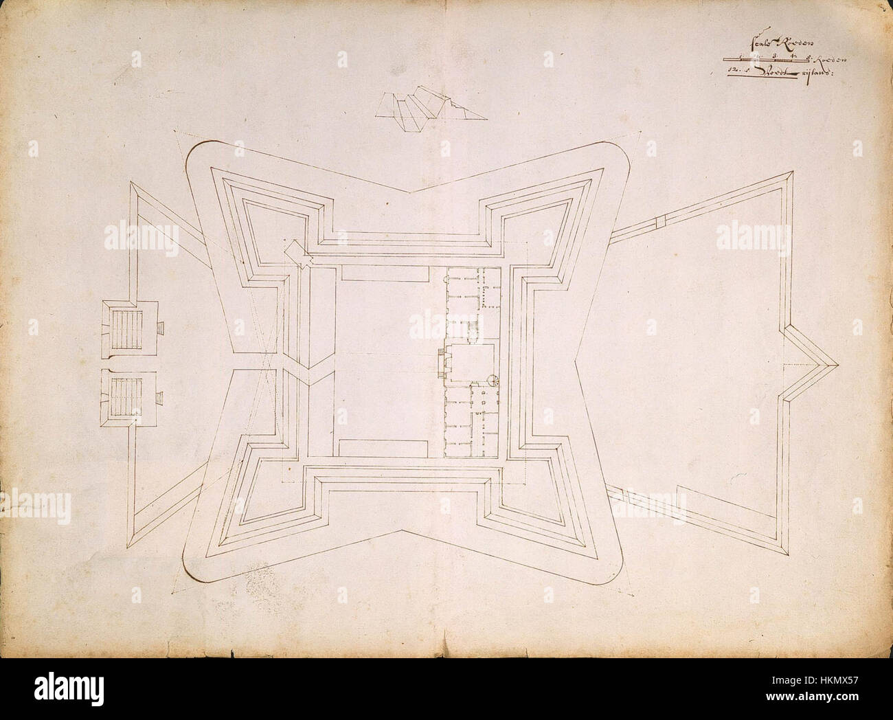 AMH-2545-NA Map of the Fort of Good Hope Stock Photo - Alamy