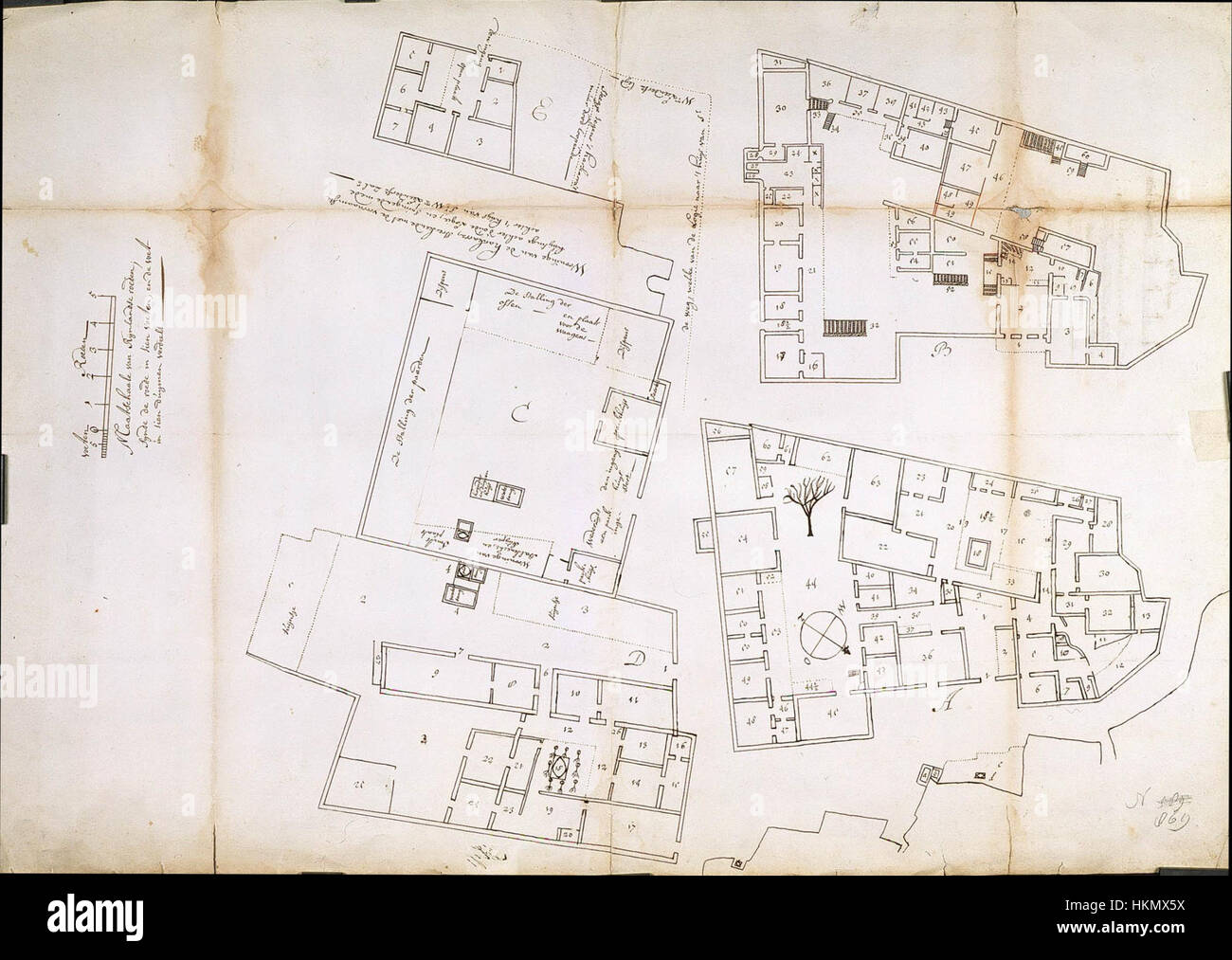 This historical map of Souratte (Surat), India, depicts the layout of ...