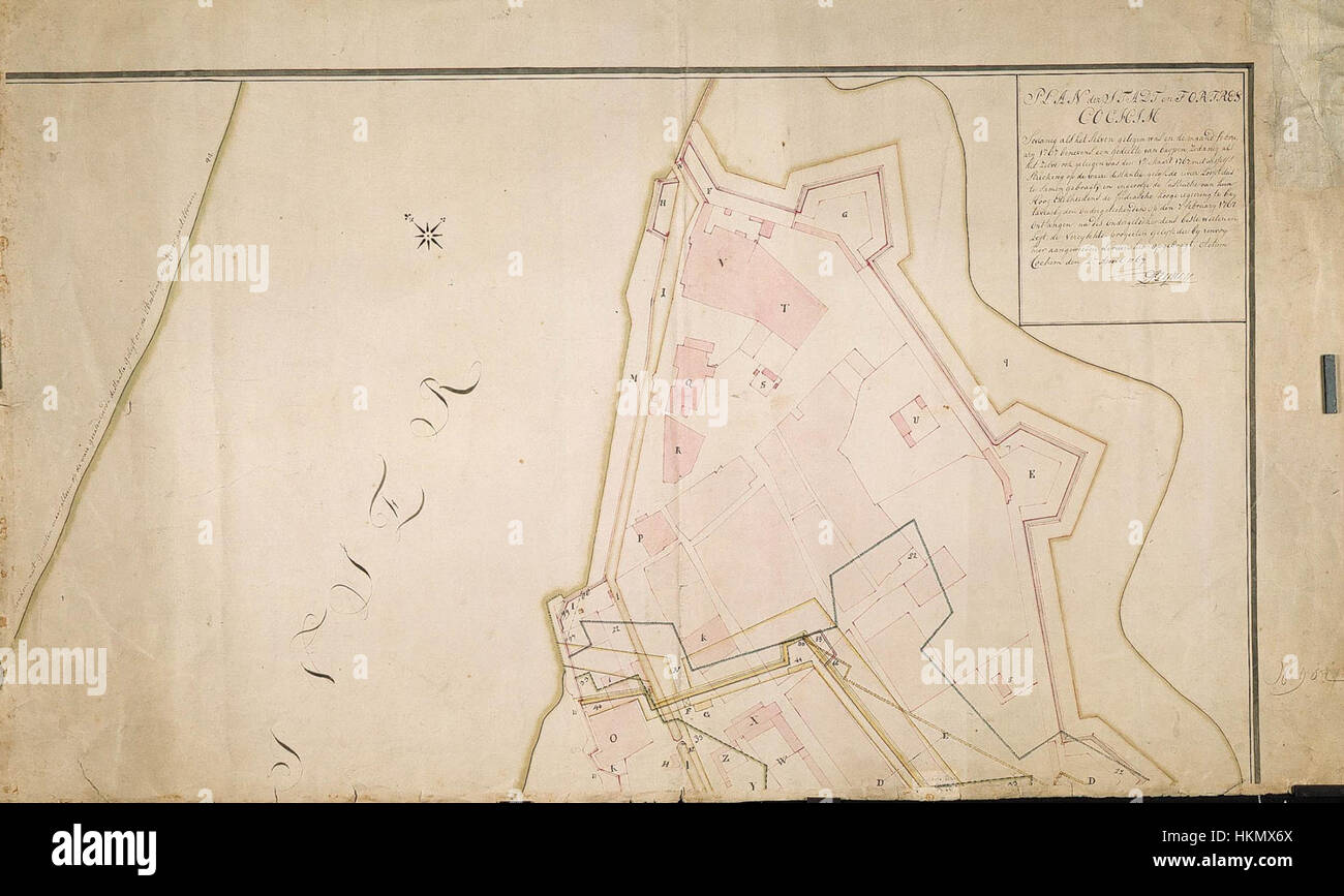 This map from the AMH-2596-NA collection illustrates the city and fort ...