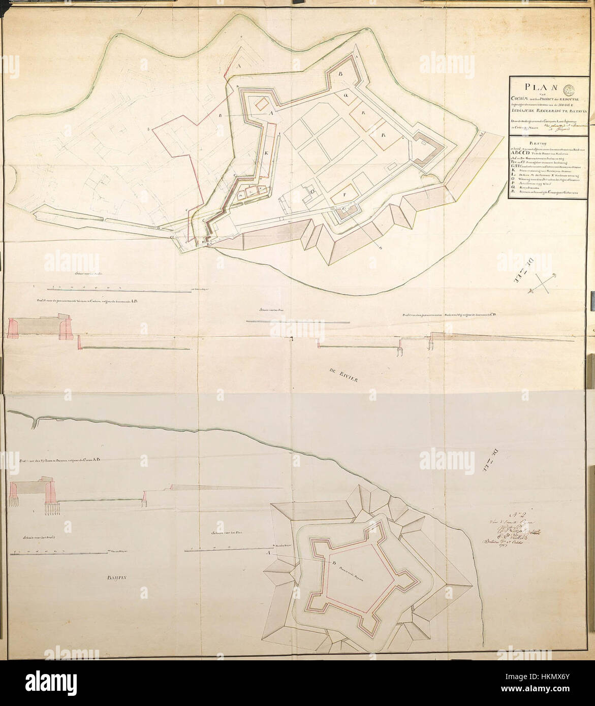This map of Cochin, a port city in Kerala, India, shows the ...