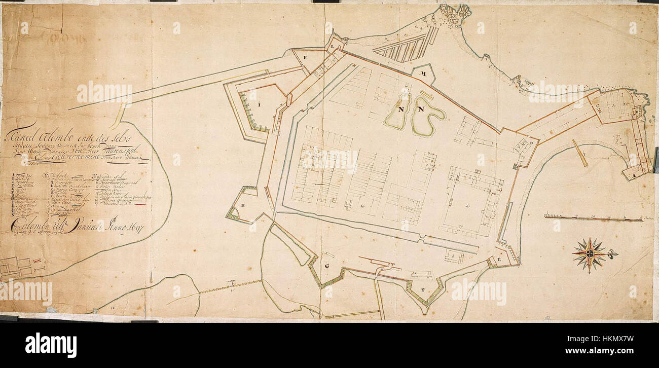 'The Castle at Colombo' is a historic depiction of a prominent landmark ...