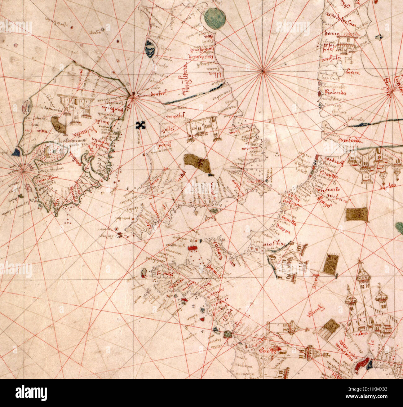 Antique Portolan Chart High Resolution Stock Photography and Images - Alamy