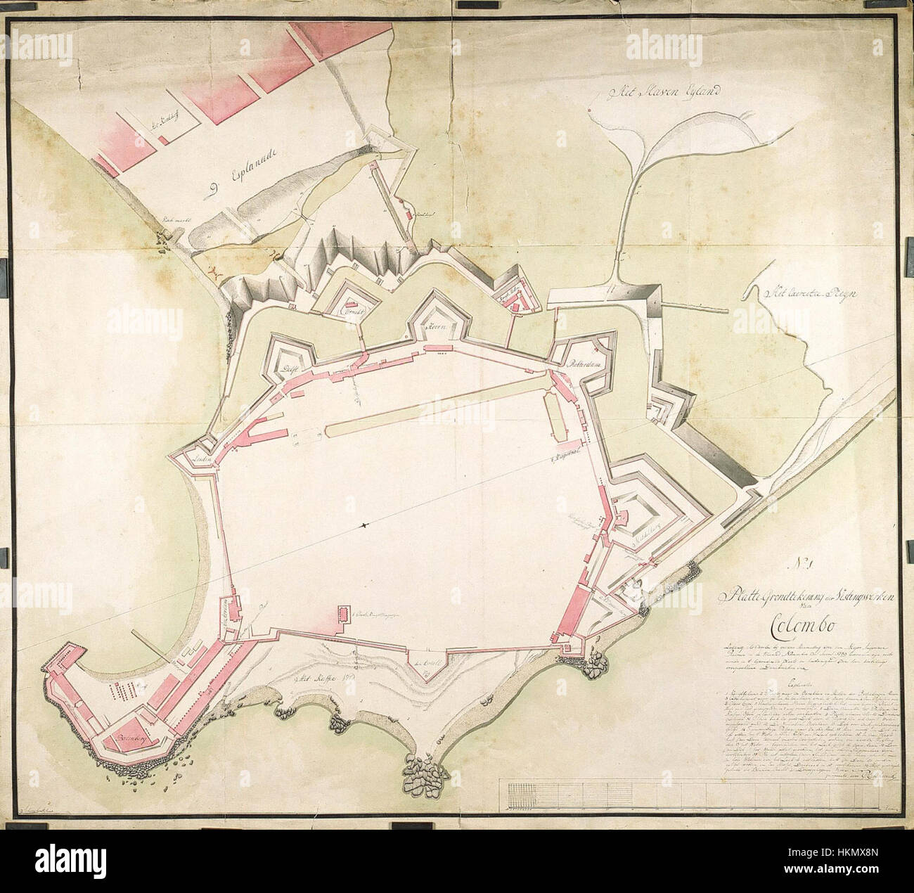This map from the AMH-2637-NA collection illustrates the historic ...