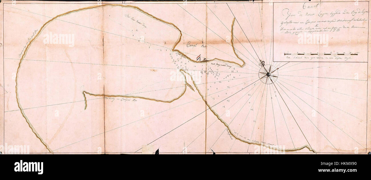 This chart depicts the Lagoa River, an important geographical feature ...