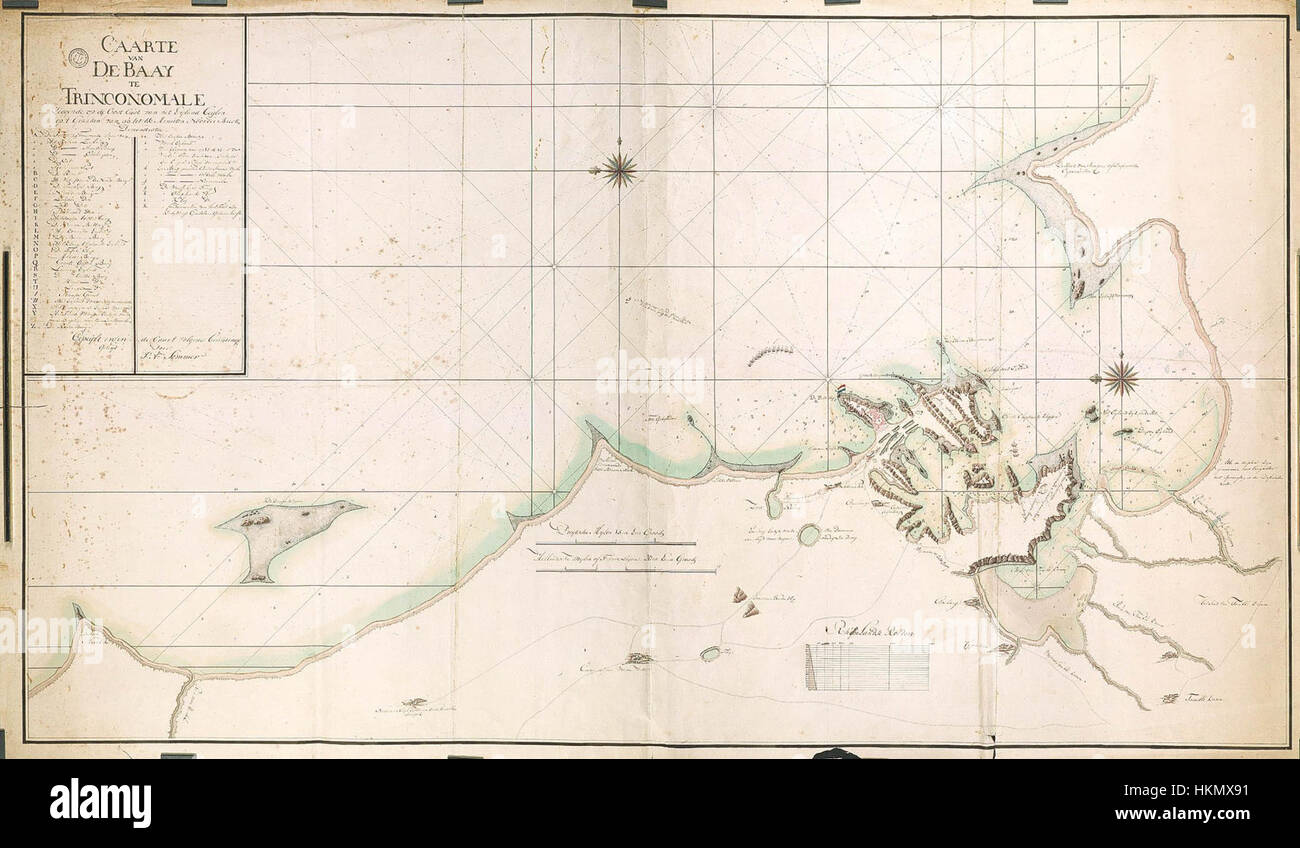 This historical map of the Bay of Trincomalee (AMH-2645-NA) provides a ...