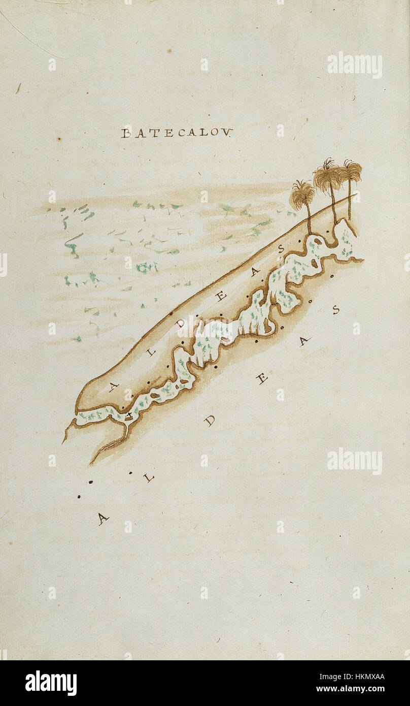 AMH-4209-NA Map of Batecalo Stock Photo - Alamy