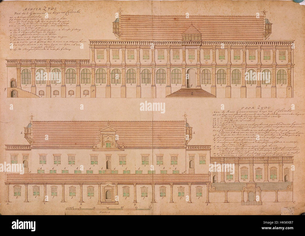 The photograph AMH-4486-NA shows the front and rear views of the ...