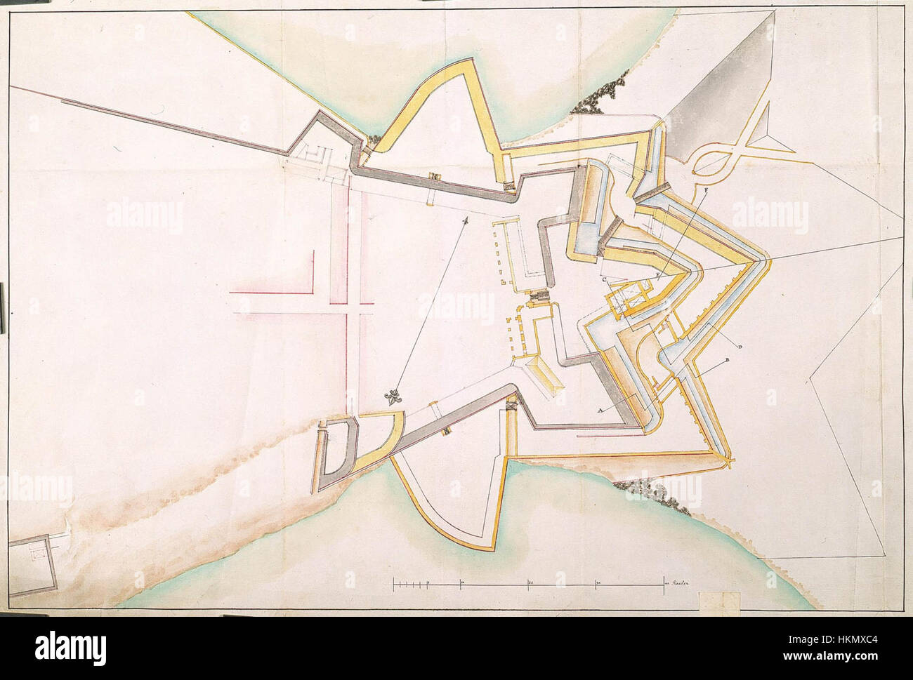 This historical map depicts the fort at Trincomalee, Sri Lanka ...