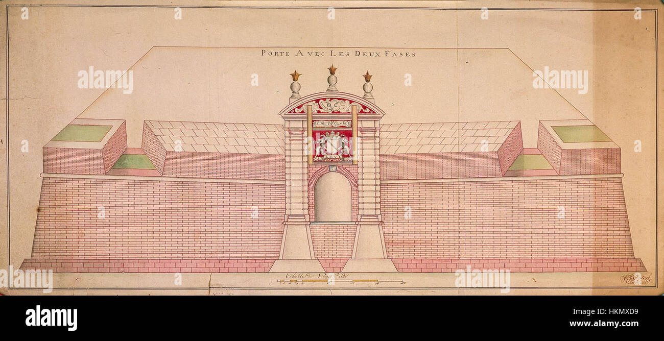 The Gate of the Van Eck Redoubt, depicted in this painting, was a key ...