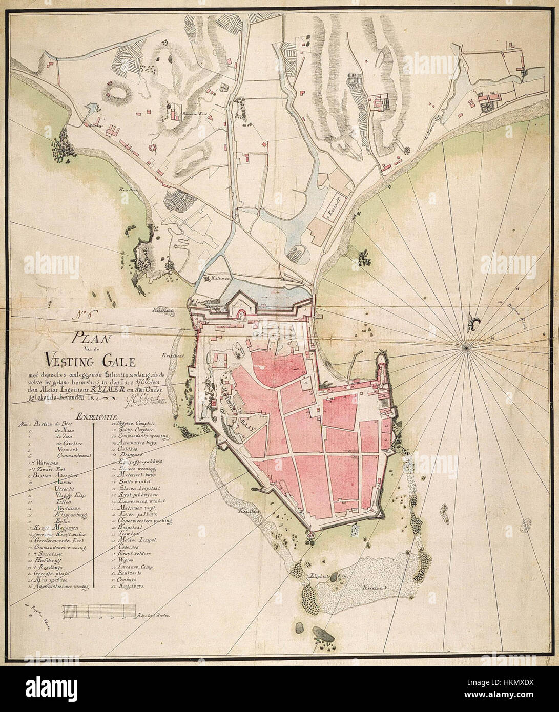 A map from the AMH-4546-NA collection depicting the fort at Gale. This ...