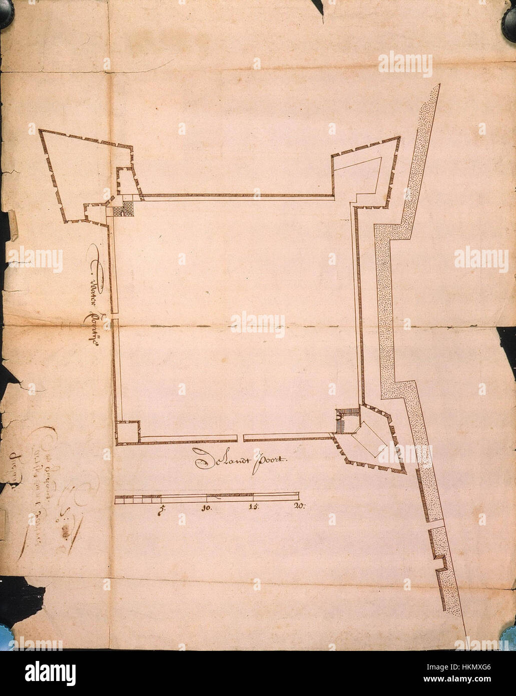 This map depicts the fort at Kelang, providing an insight into the fort ...