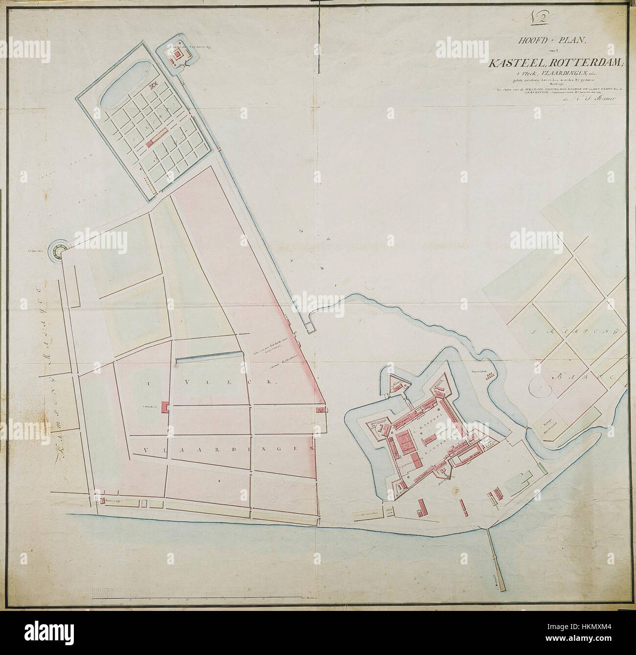 This map, AMH-4684-NA, depicts Rotterdam Castle at Macasser, providing ...