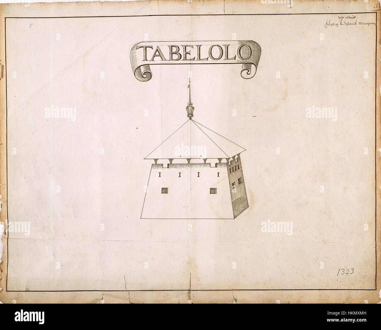 'The Tabelolo Redoubt at Macquian' is a historical painting depicting a ...