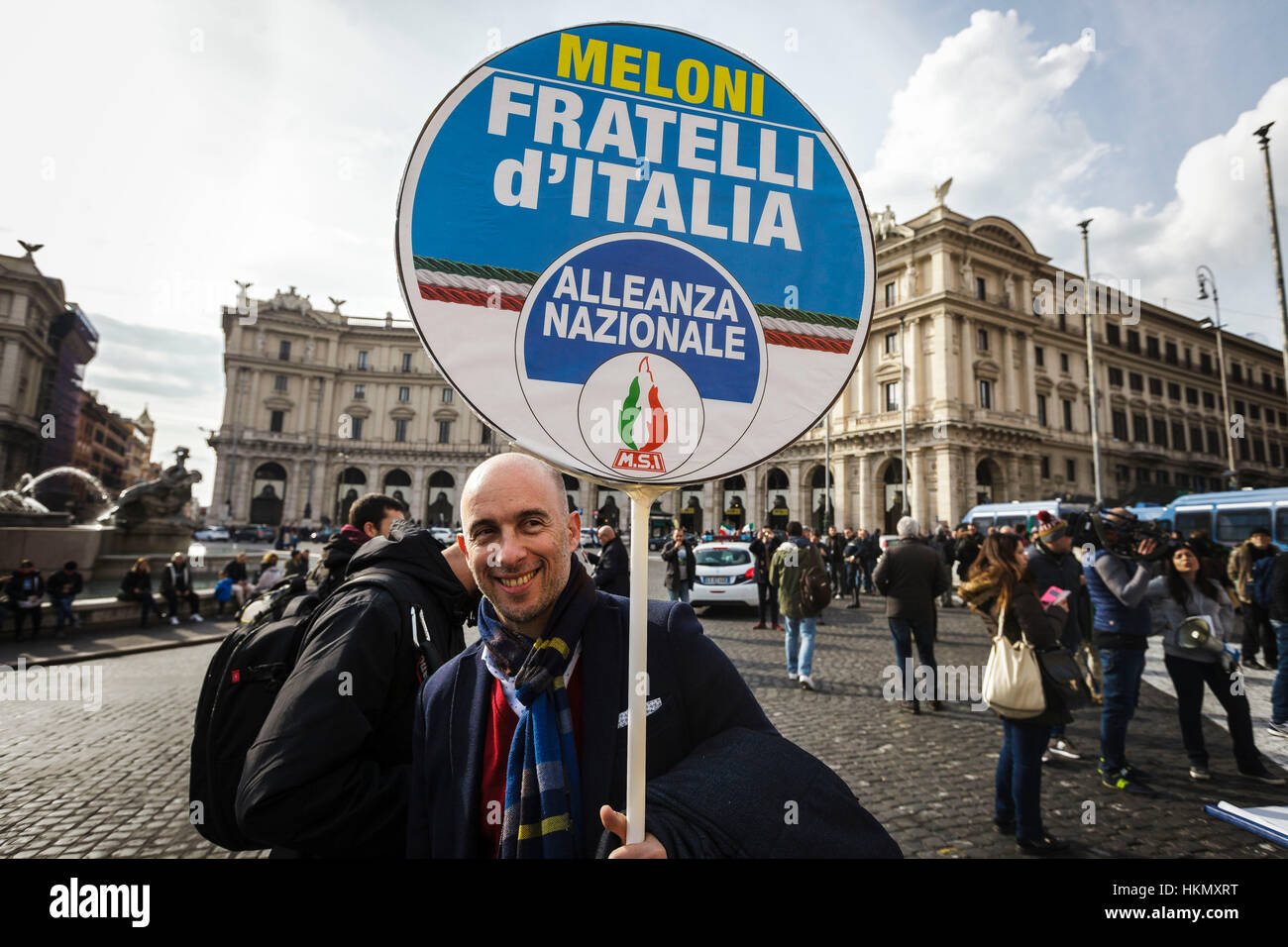 Rome, Italy. 28th Jan, 2017. Brothers of Italy - National Alliance, an ...