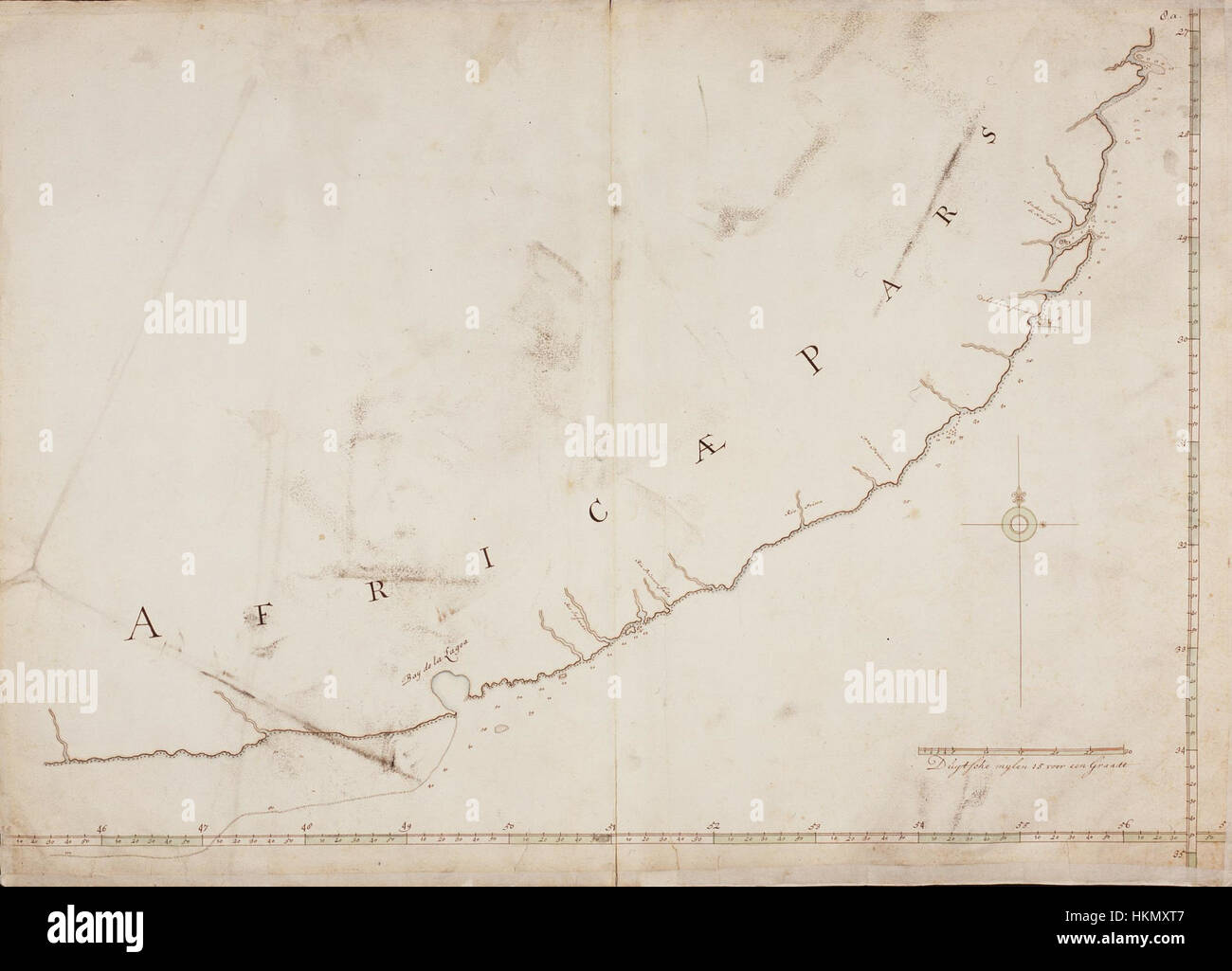 The map AMH-5106-NA shows the coastal region from Lagoa Bay to Terra di ...
