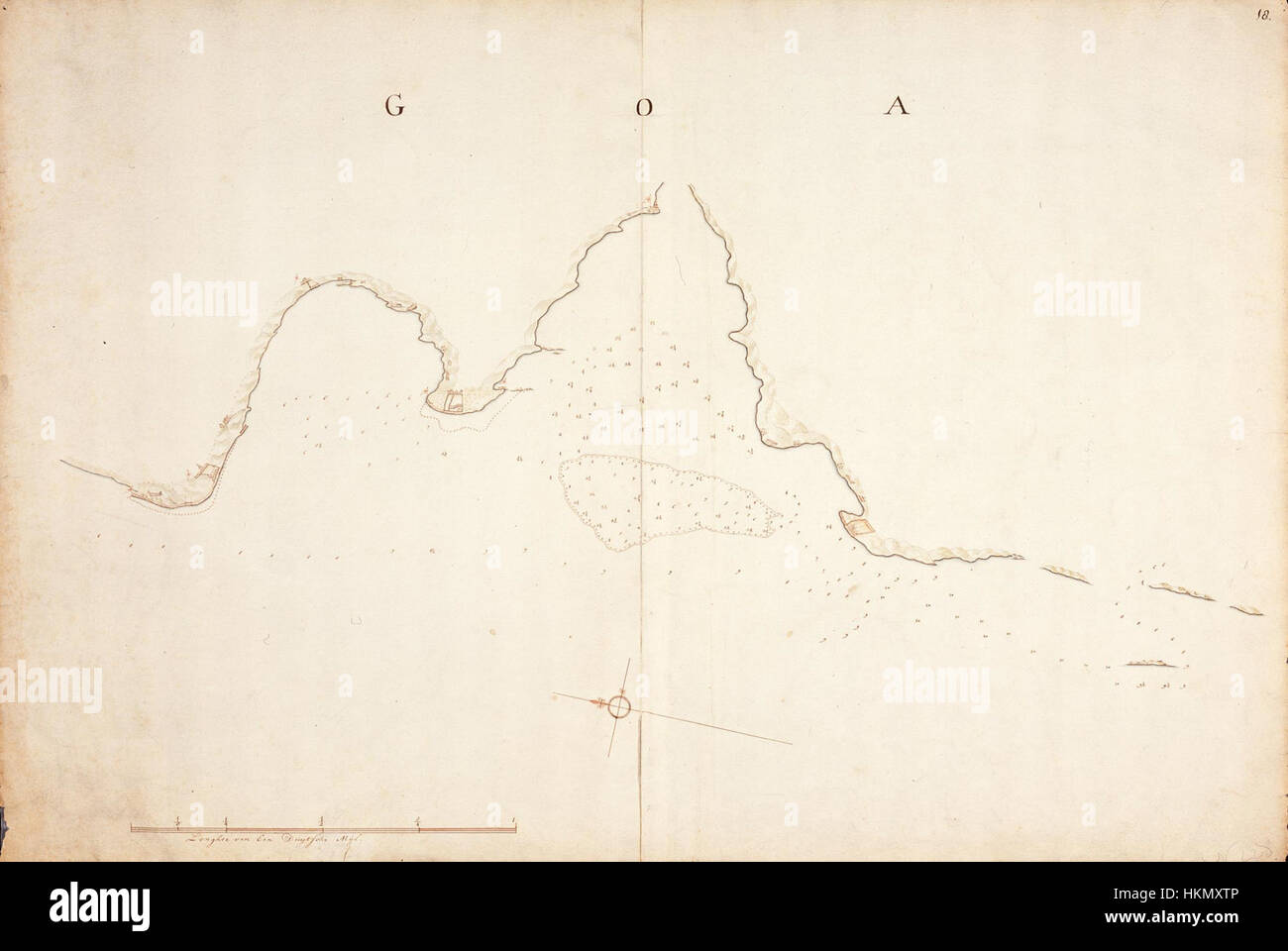 Old map of goa hi-res stock photography and images - Alamy
