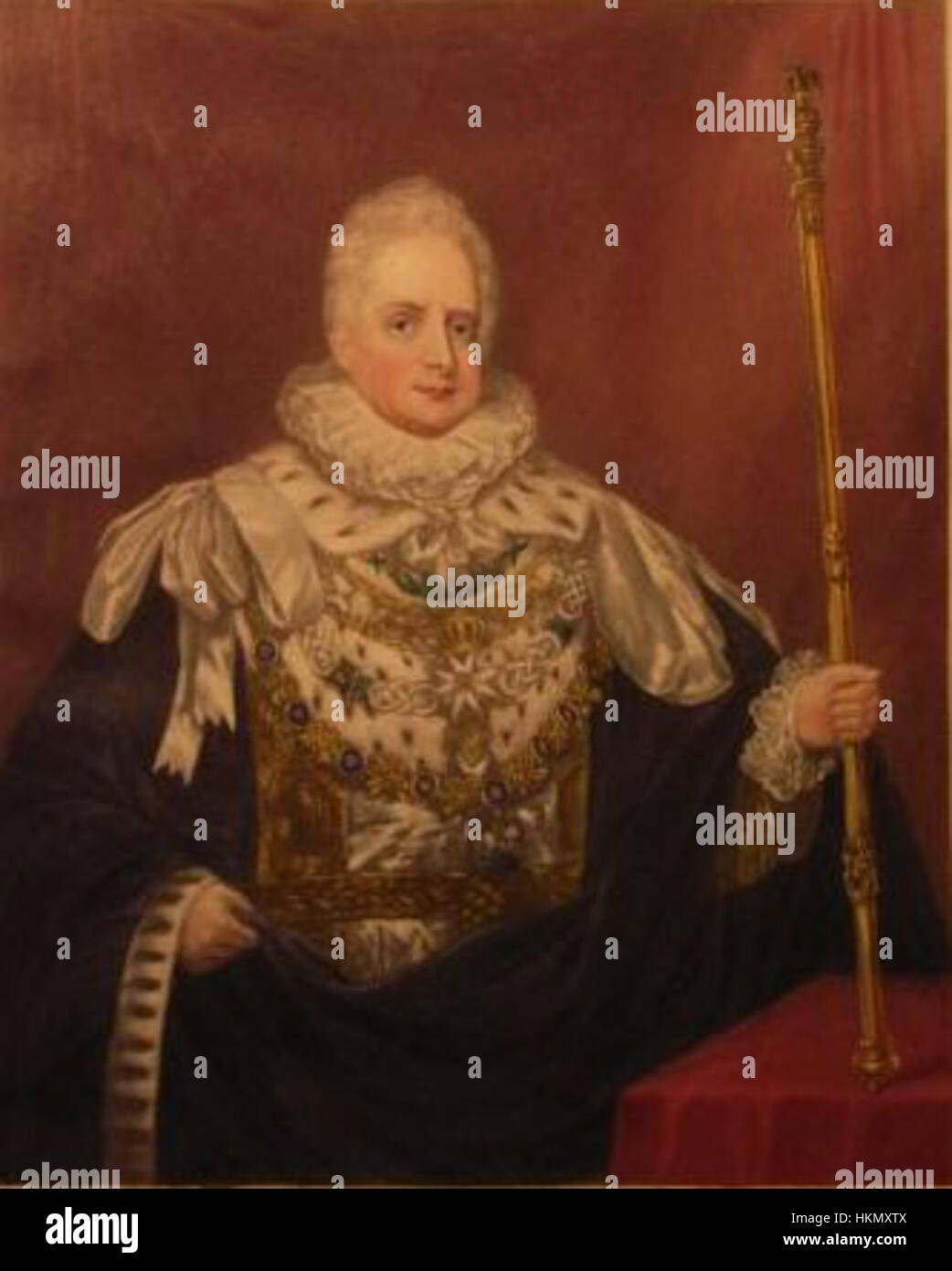 This portrait of King William IV, painted during the early 19th century ...