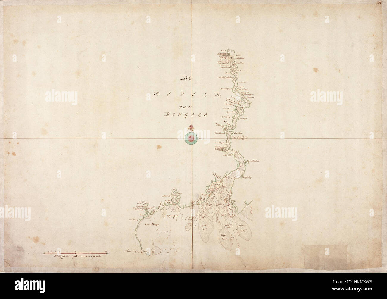 The ganges river maps cartography geography hi-res stock photography ...