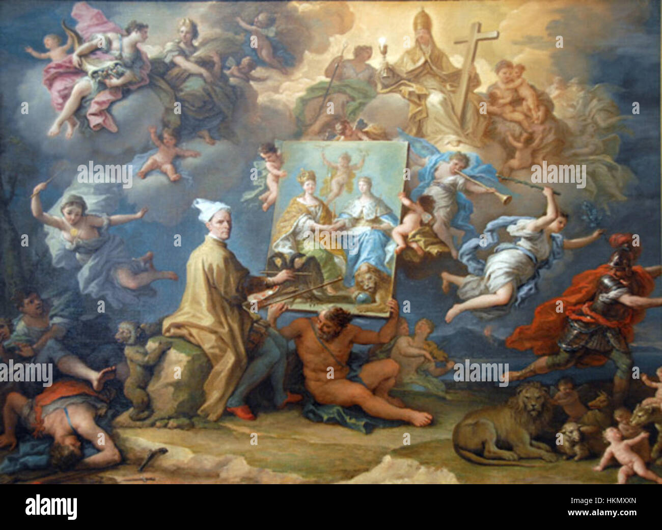The painting 'Allegory of the Peace of 1714' commemorates the Treaty of ...
