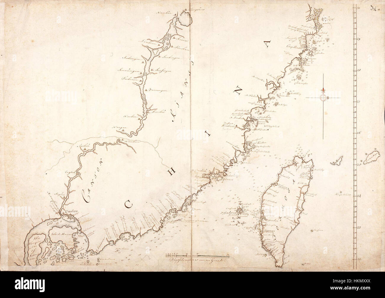 This historical map, titled 'Map of China and Formosa,' from the 19th ...