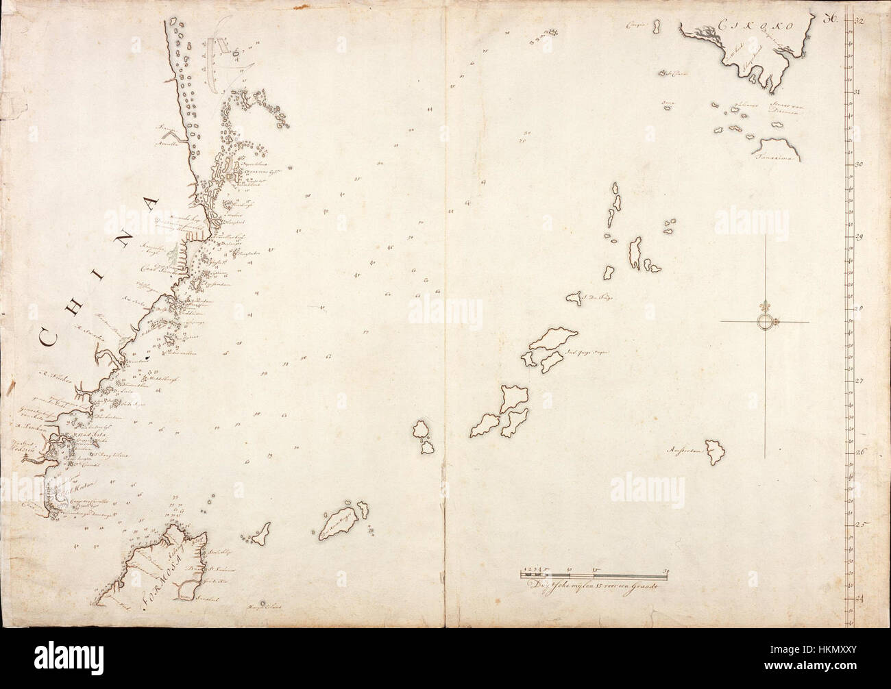 Japanese islands map hi-res stock photography and images - Alamy