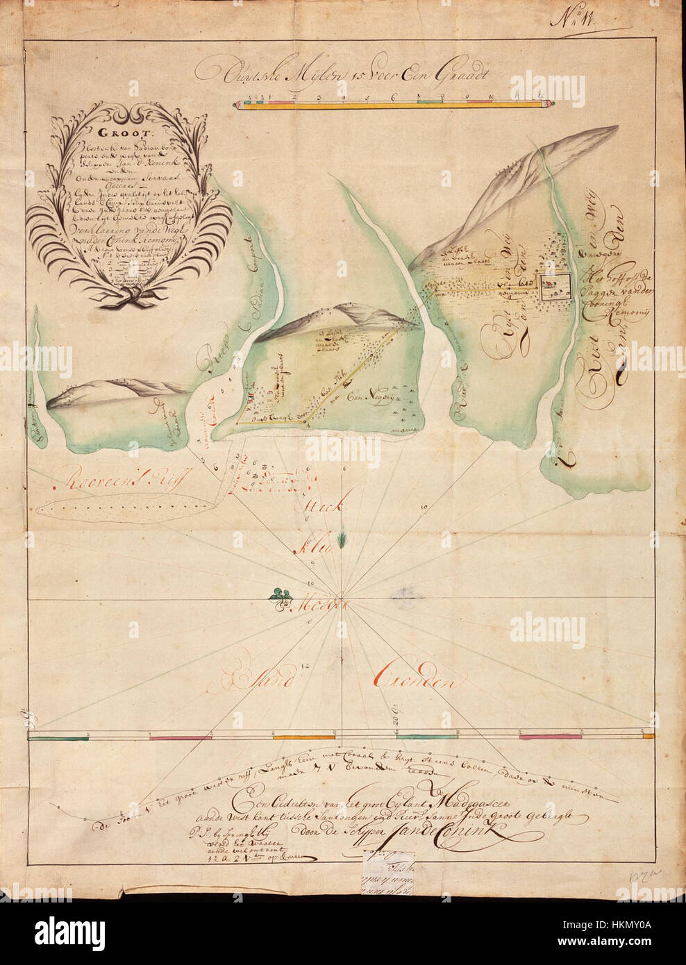 This historical map labeled AMH-5197-NA details part of the west coast ...