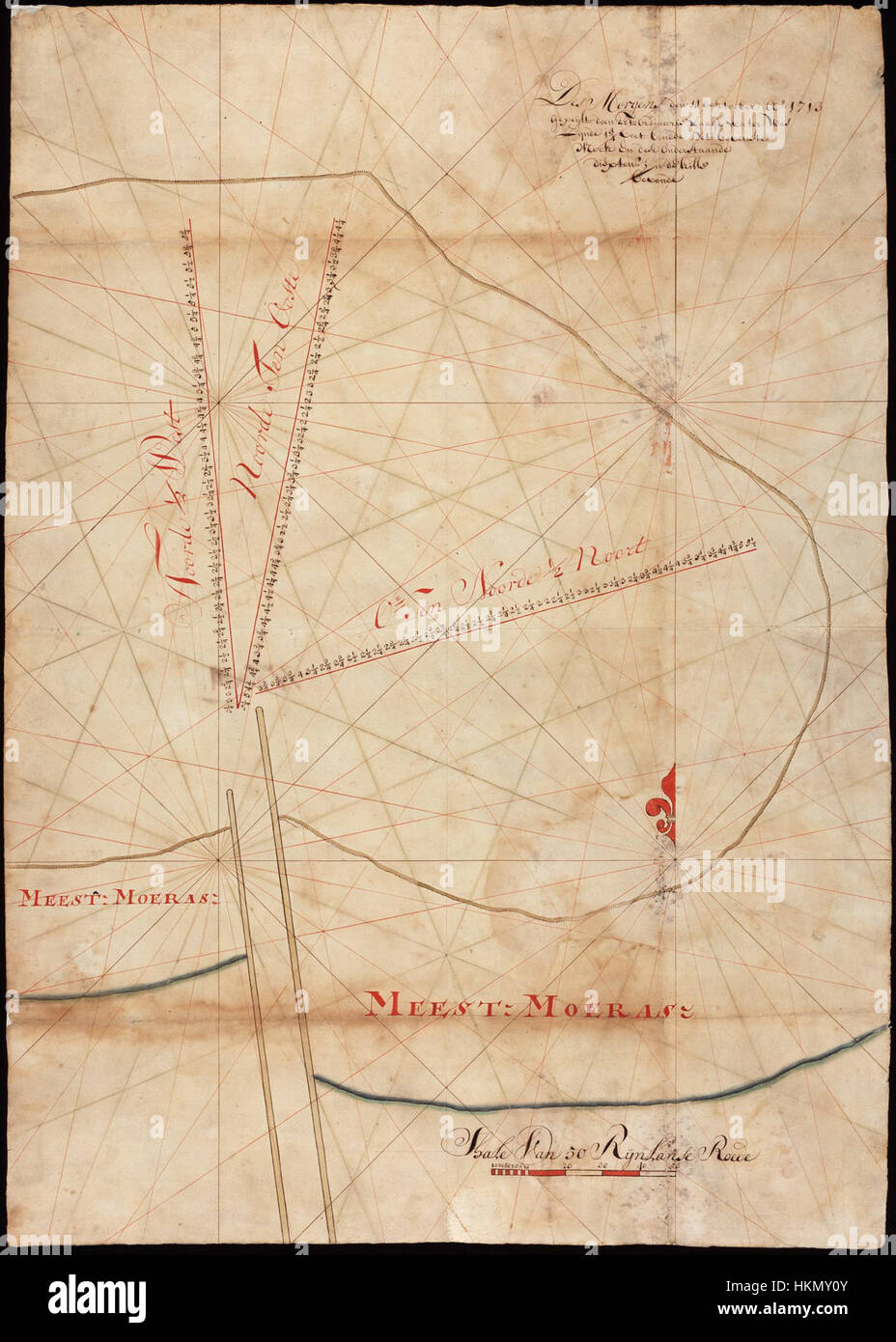 This 18th-century nautical chart illustrates soundings and navigational ...