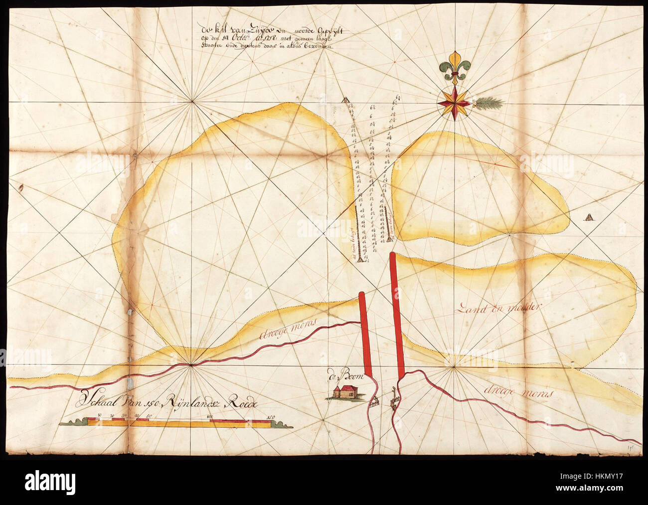 This historical chart, labeled AMH-5220-NA, shows soundings in the ...