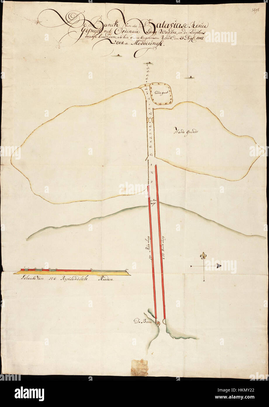 This chart, created in the historical context of Batavia, illustrates ...