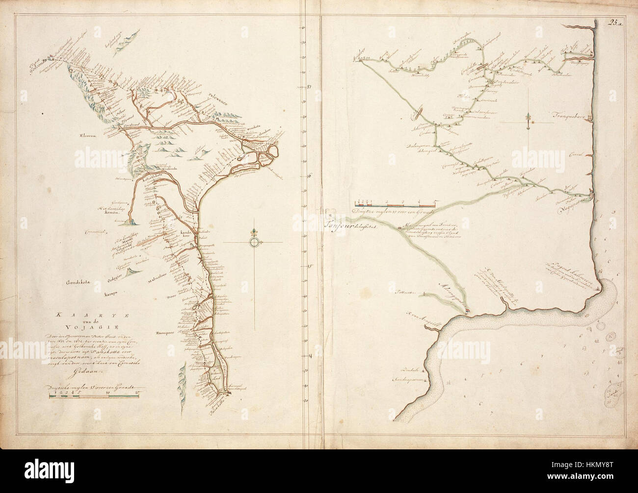 The map, AMH-5388-NA, illustrates the journey of Pieter Smith from ...