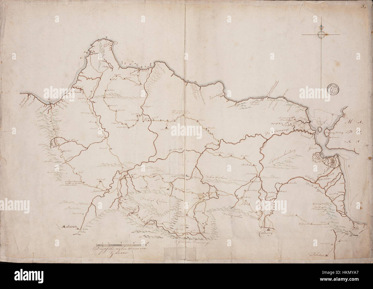 This 17th-century map (AMH-5425-NA) showcases part of the northern ...