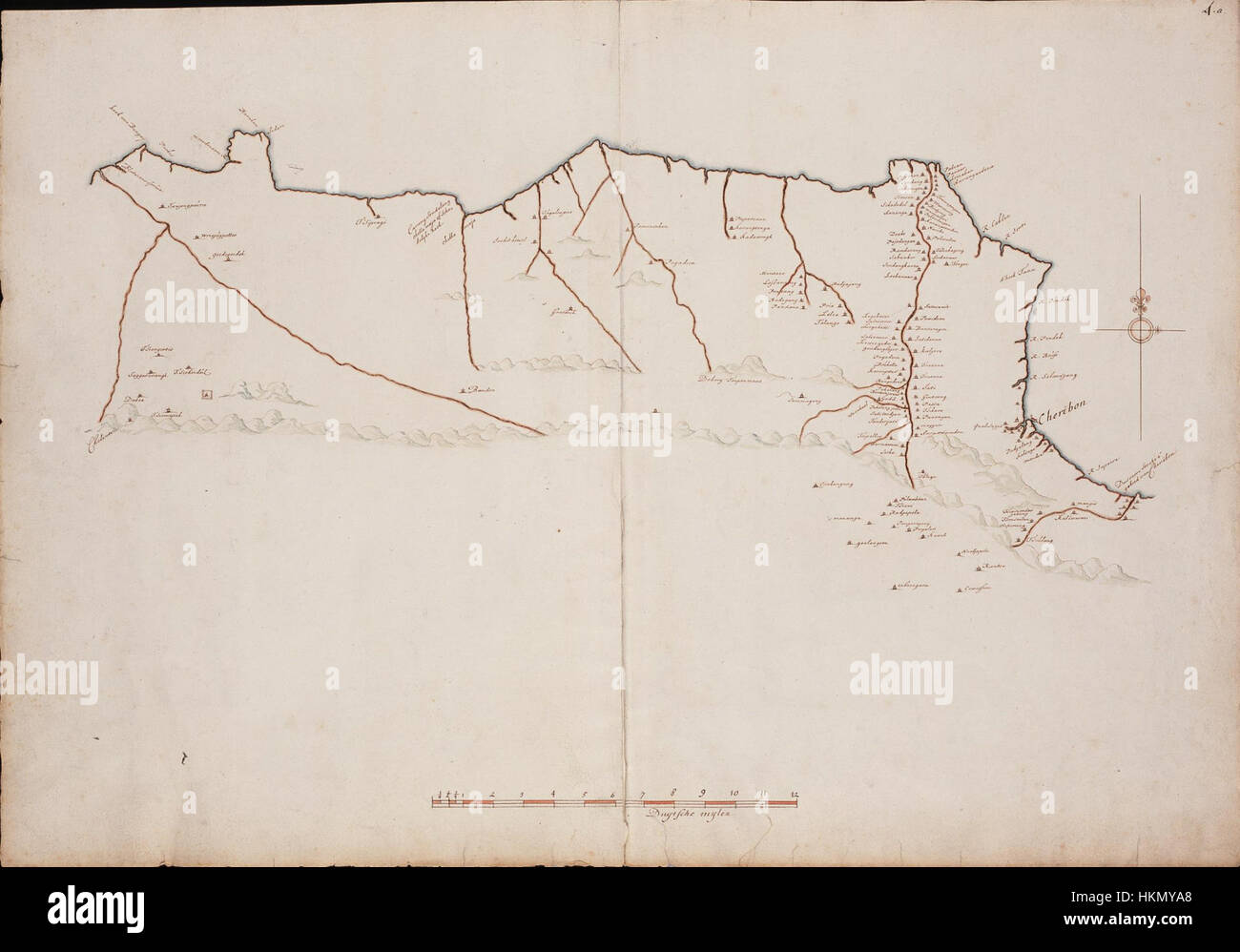 Map of cirebon hi-res stock photography and images - Alamy