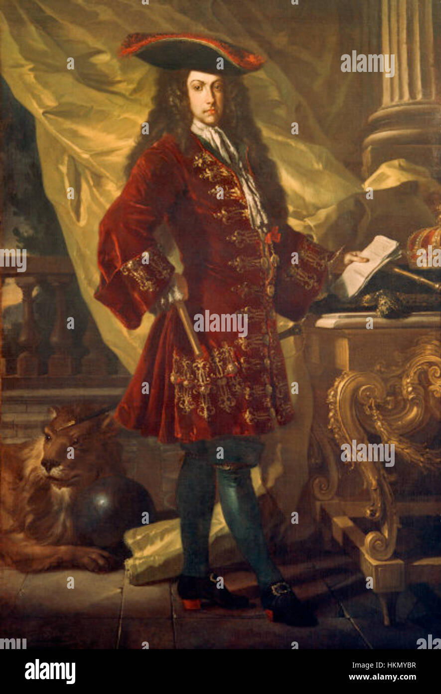 This 1706 portrait of Charles III of Habsburg, attributed to Abate ...