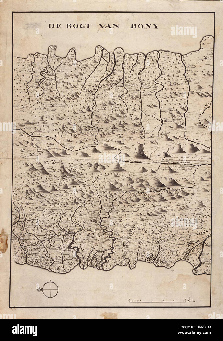 The map titled 'AMH-5484-NA' depicts the geographical area around ...