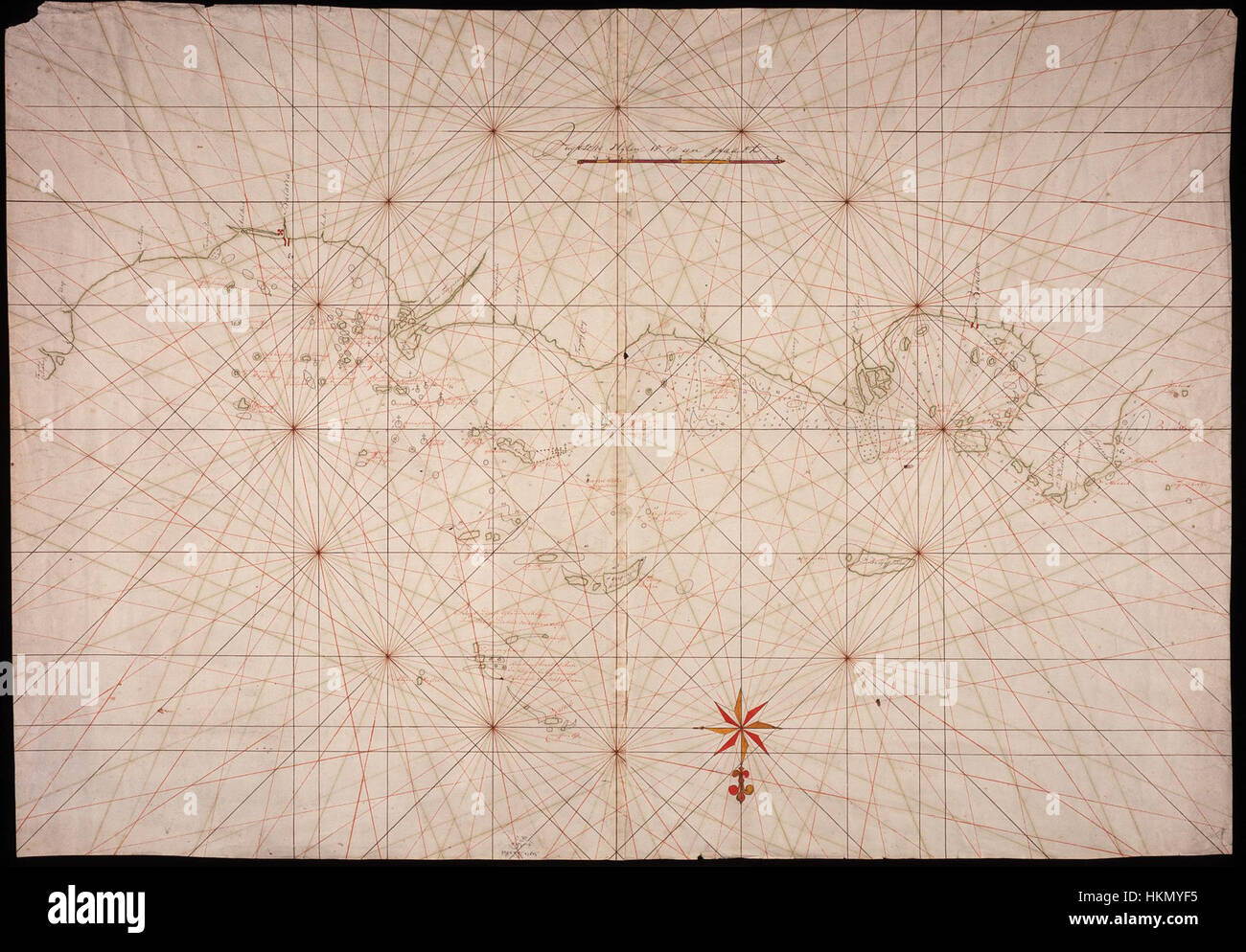 This map depicts the northern coast of Java, specifically the region ...