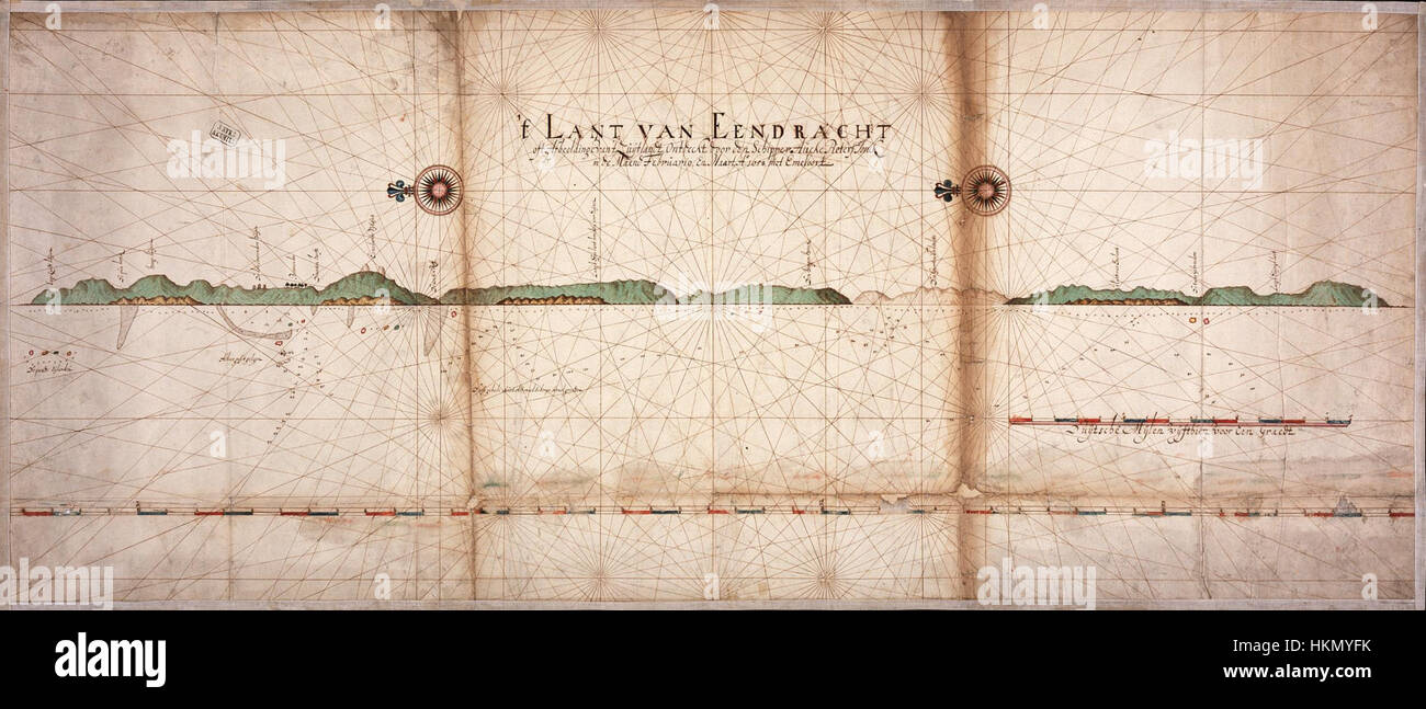 This historic map (AMH-5544-NA) depicts part of the Australian coast ...