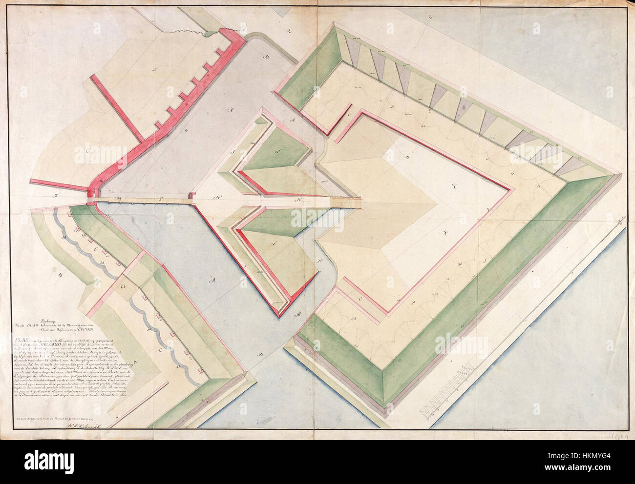 16th century fort map hi-res stock photography and images - Alamy